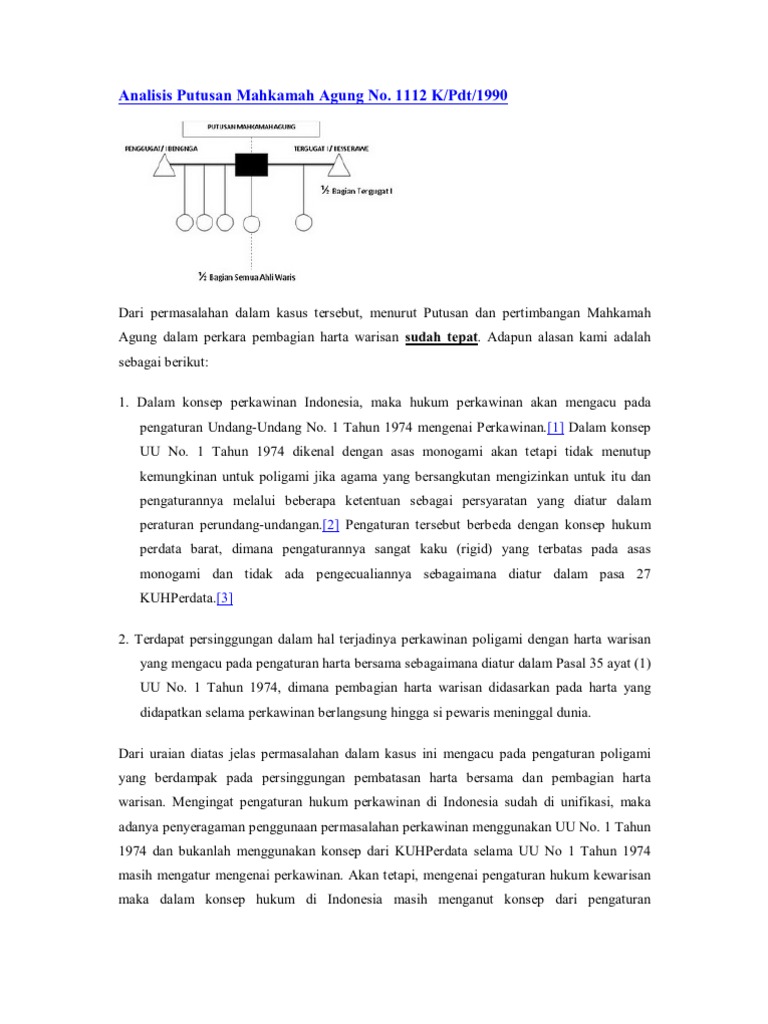 Analisis Putusan Mahkamah Agung No | PDF Analisis Putusan Mahkamah Agung No | PDF