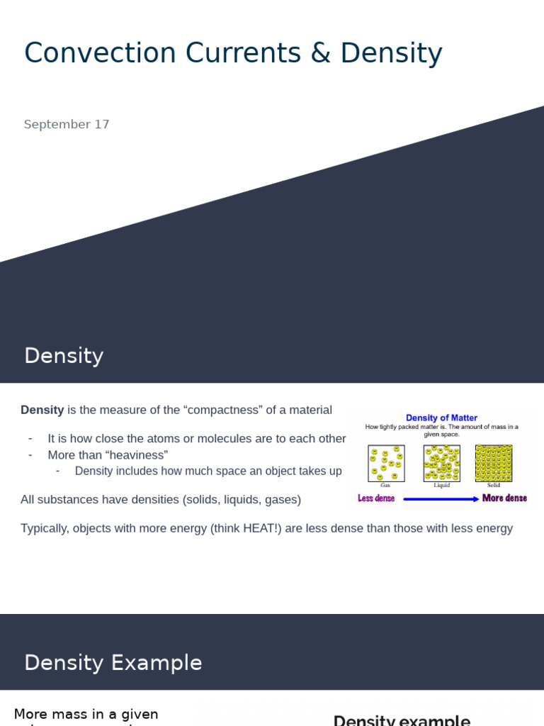Convection Currents & Density | PDF