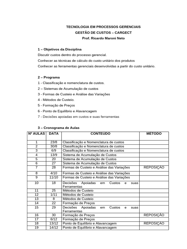 Plano de Atividade | PDF | Despesa
