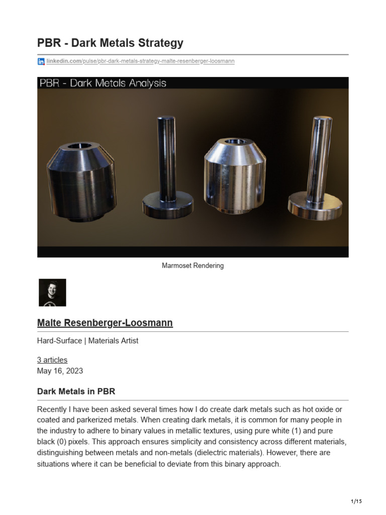 PBR - Dark Metals Strategy | PDF