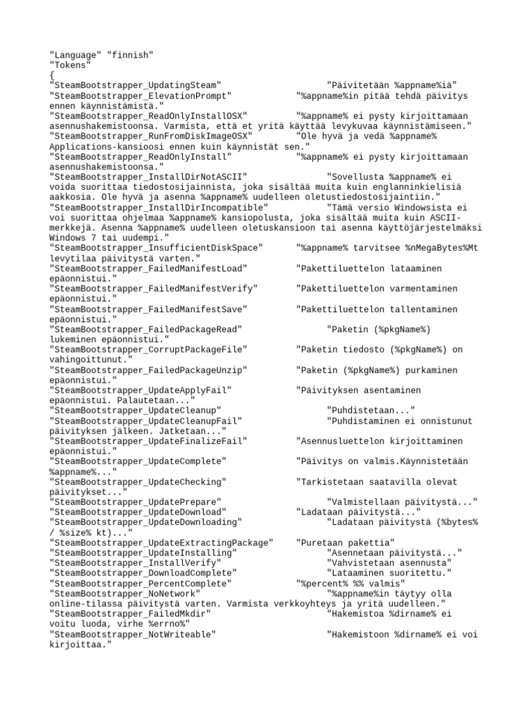 Steambootstrapper Finnish | PDF