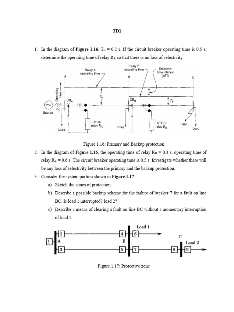 TD1-Primary and Back Up Protection - Zone Protection | PDF