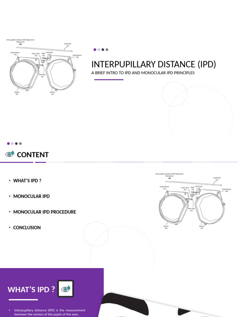 Interpupillary Distance (IPD) | PDF