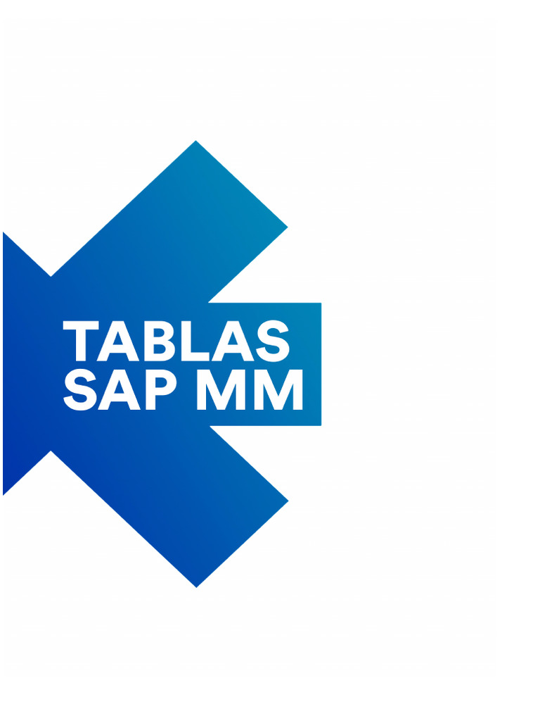 M2 - U9 - Manual - Tablas SAP - MM | PDF
