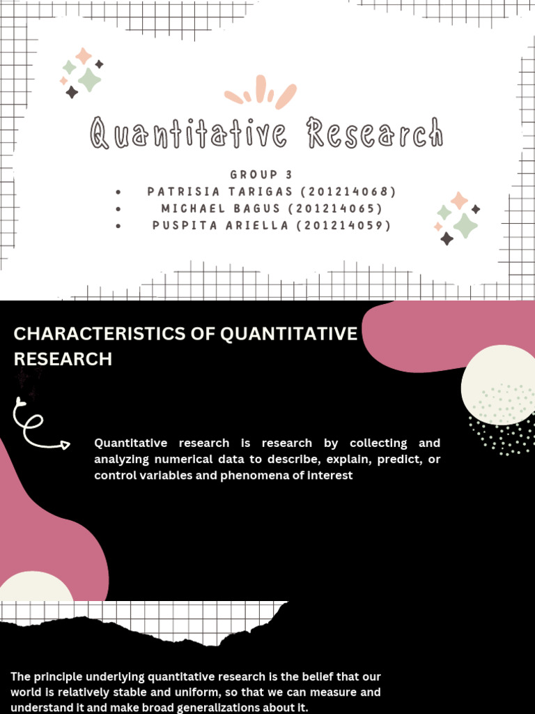 QUANTITATIVE RESEARCH | PDF
