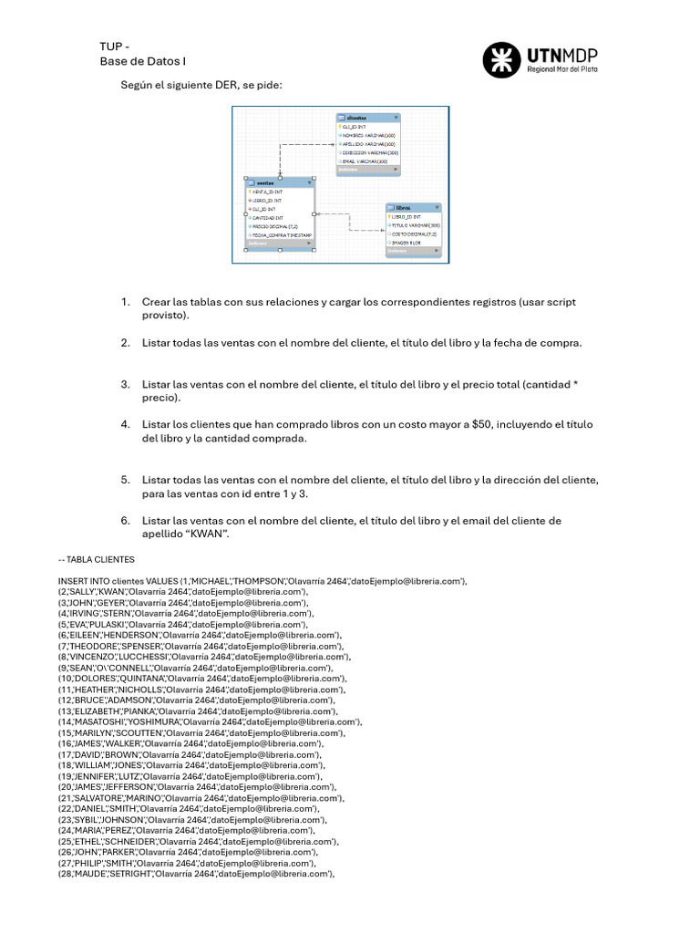 Practica BASICA Intro SQL | PDF