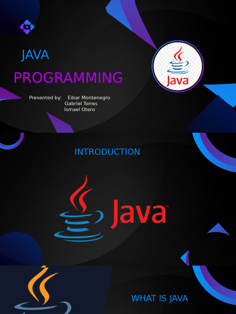 JAVA PRESENTATION | PDF