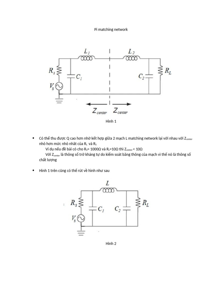 Pi Matching Network | PDF