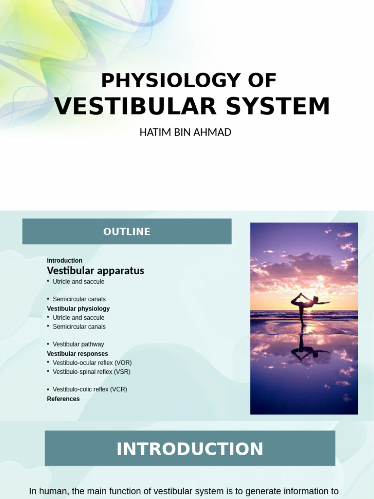 Physiology of Vestibular System | PDF