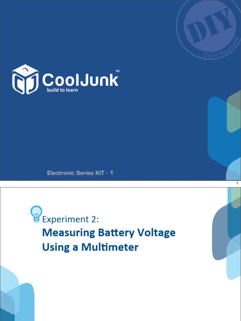 004 Measuring Battery Voltage Using A Multimeter | PDF