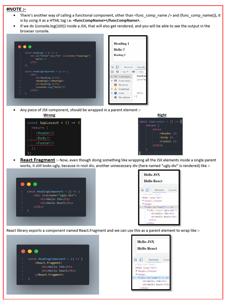 Optional Chaining and Props in JSX | PDF | Parameter (Computer ...