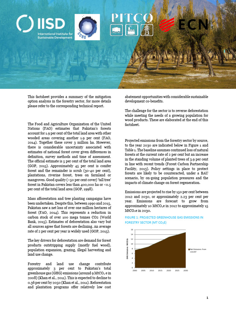 fact-sheet-Pakistan-Forestry-sector | PDF