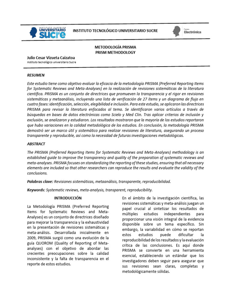 Metodologia Prisma | PDF