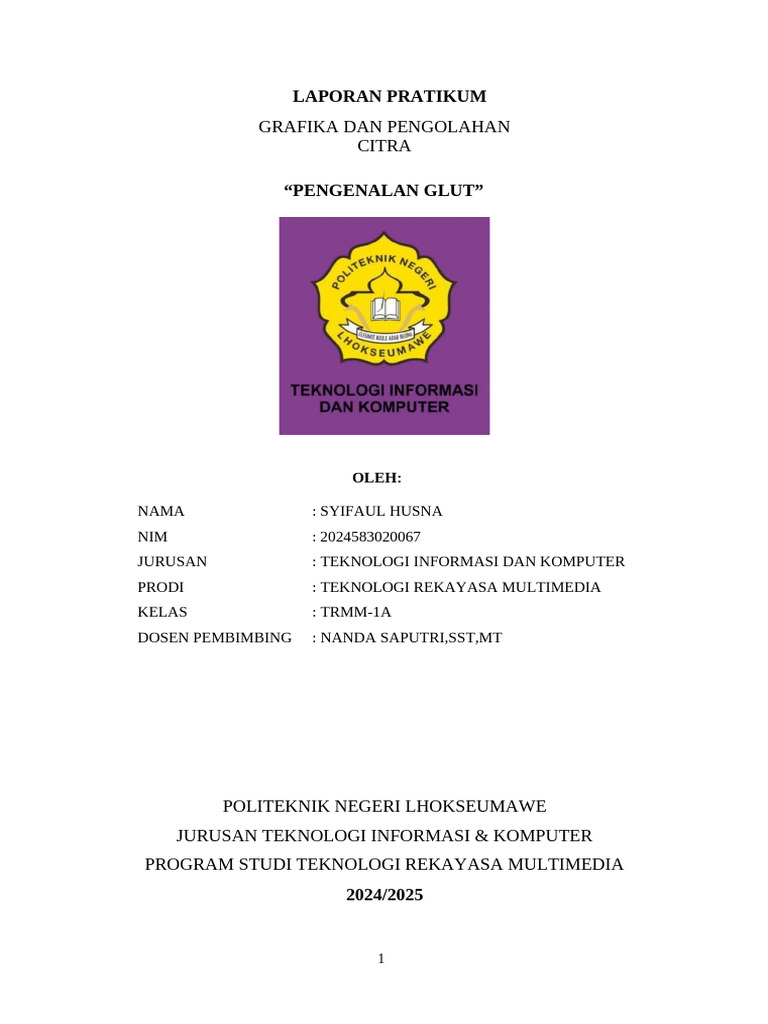 Laporan Grafika Dan Pengolahan Citra (Restorasi Citra) - 1 | PDF