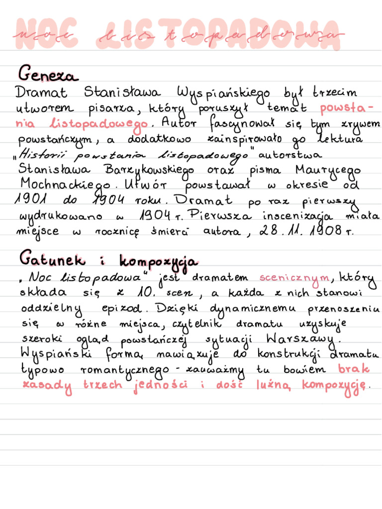 Noc Listopadowa | PDF