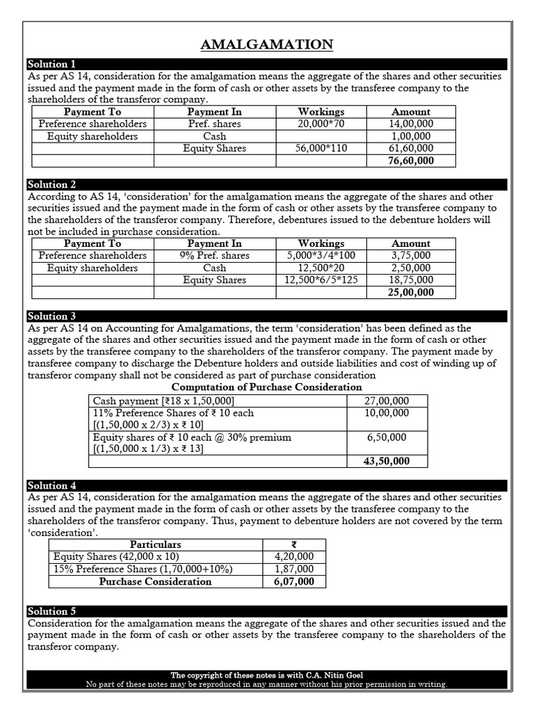 5 Amalgamation | PDF
