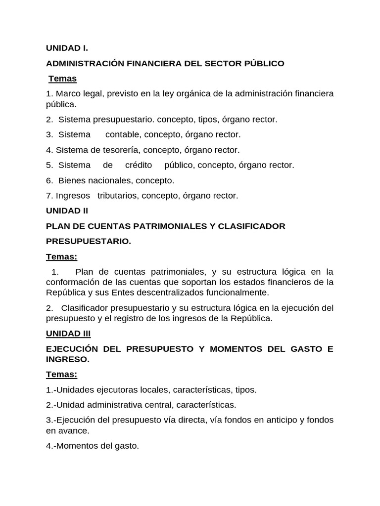 PROGRAMA CONTABILIDAD FINANCIERA | PDF