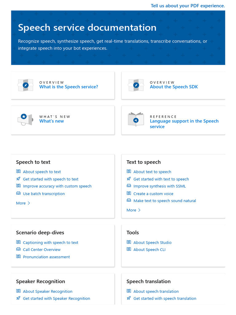 Azure Ai Services Speech Service | PDF
