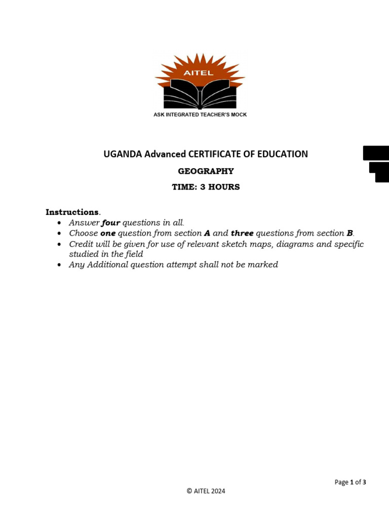 GEOGRAPHY 3 A LEVEL | PDF