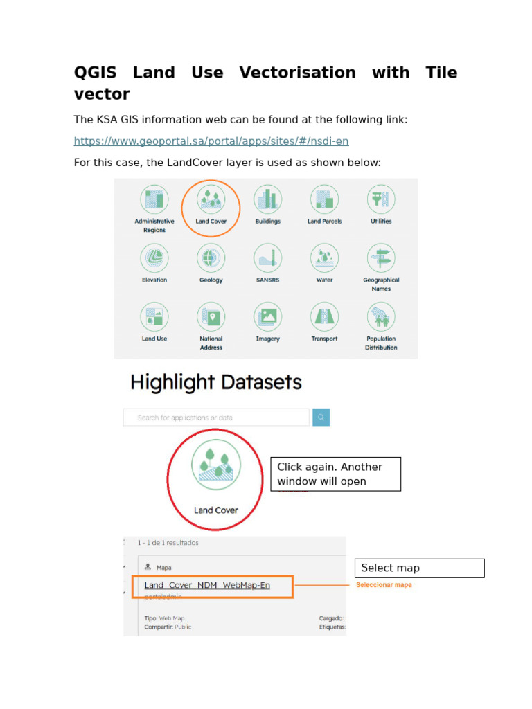 QGIS Land Use Vectorisation With Tile Vector - ENG | PDF
