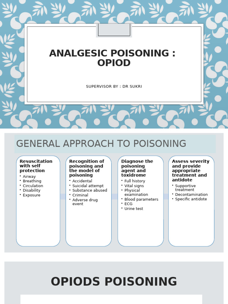 Analgesic Poisoning | PDF
