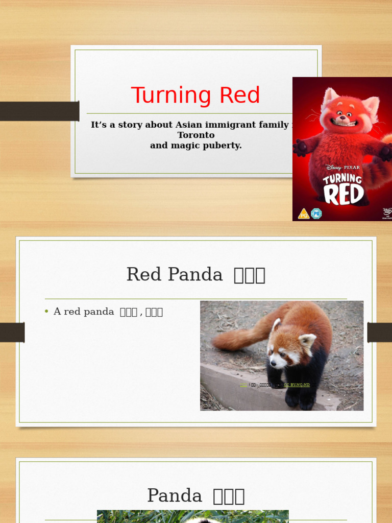 Diney Animation Turning Red | PDF