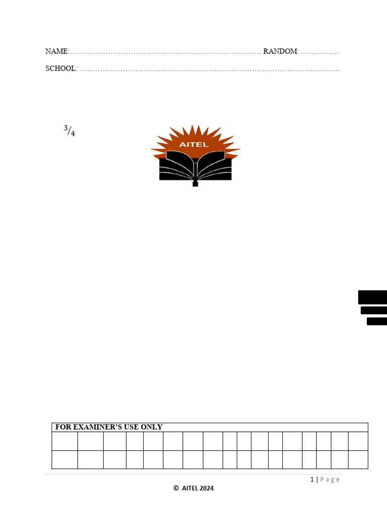 Chemistry 1 A Level Aitel | PDF