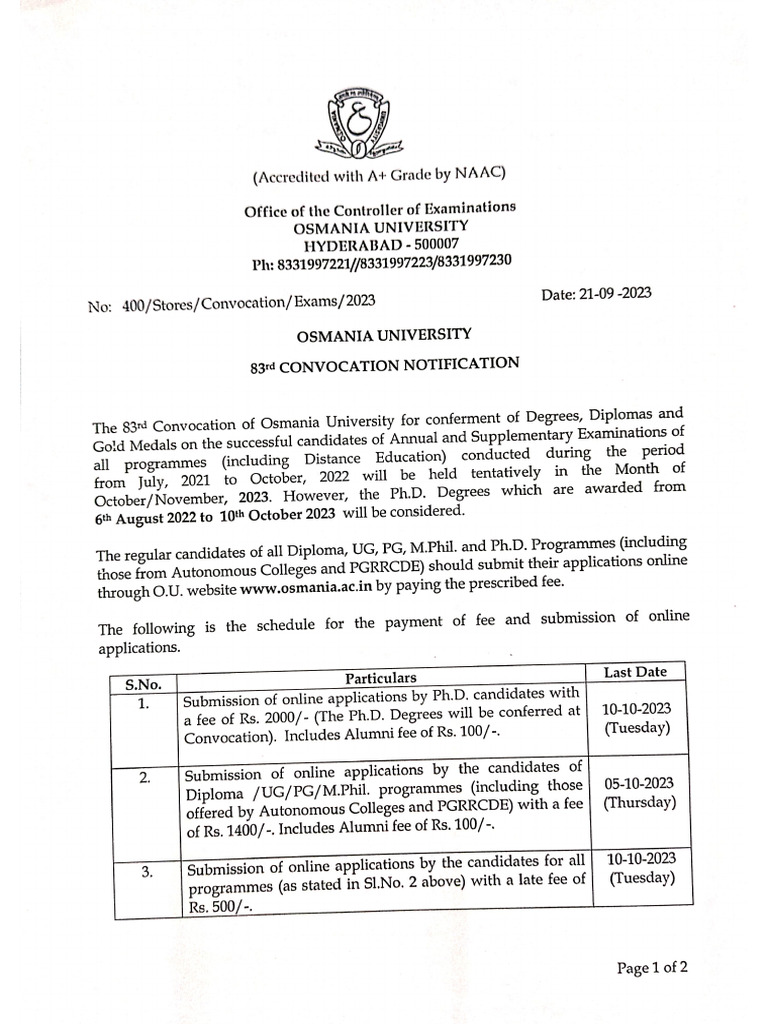 83rd Convocation | PDF