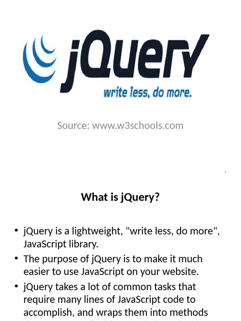 Introduction To Jquery | PDF