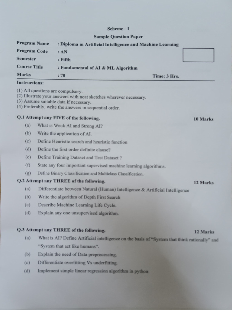 Fam Sample Paper | PDF