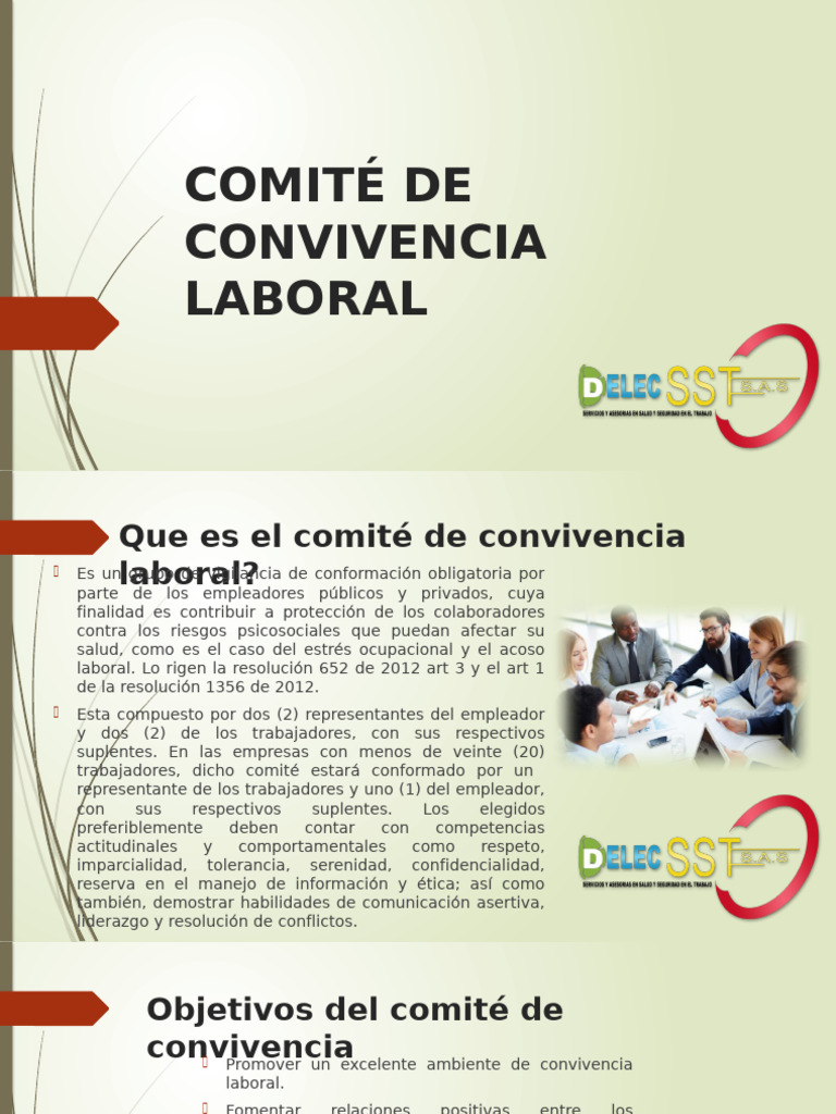 Comité de Convivencia Laboral | PDF