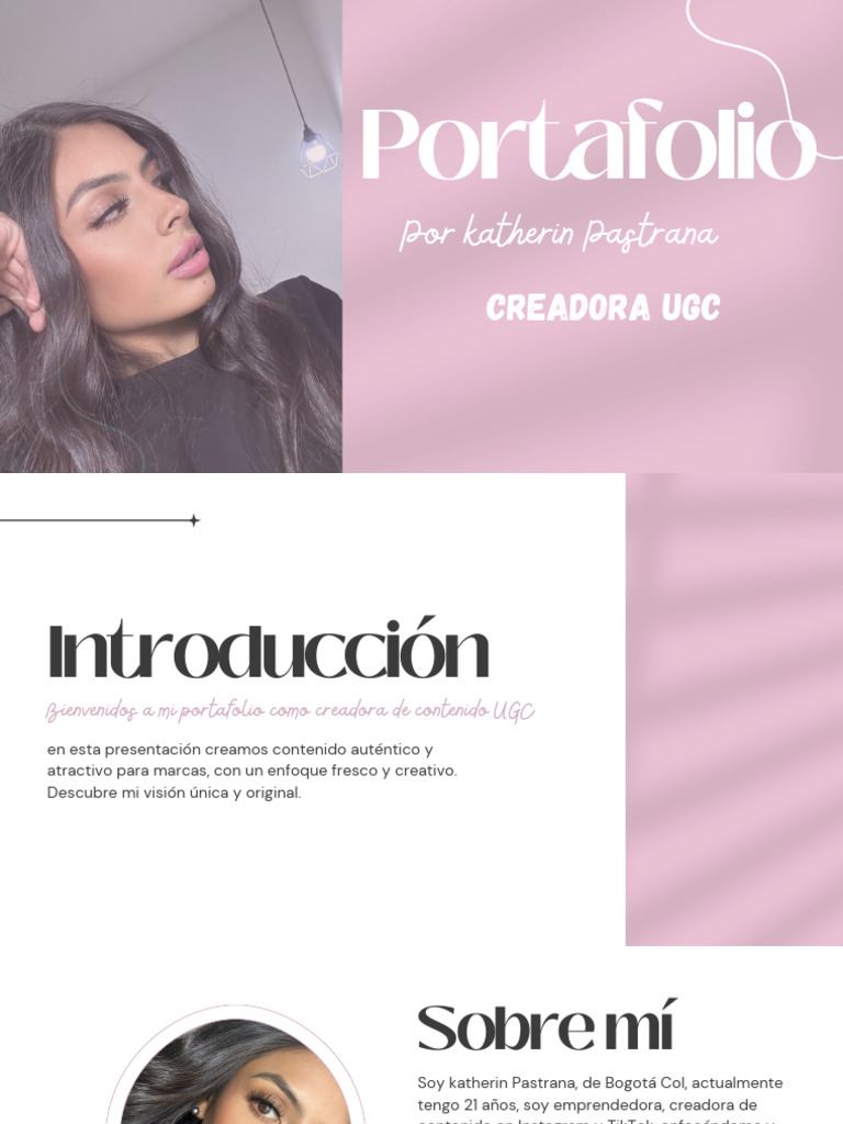 Presentación Portafolio Creadora UGC | PDF Presentación Portafolio Creadora UGC | PDF