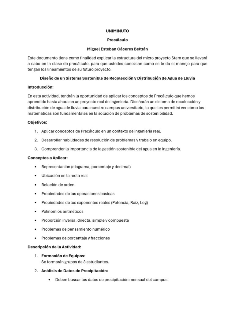 Proyecto Micro STEM | PDF