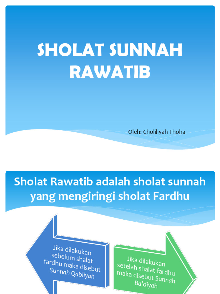Sholat Sunnah Rawatib | PDF