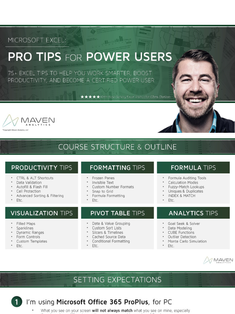 PowerPoint Presentation - Excel - Pro - Tips-1560900902764 | PDF