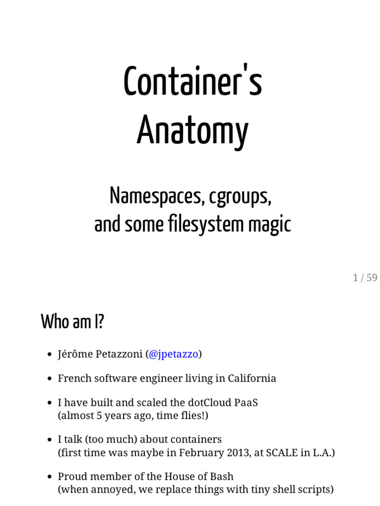 Anatomy of A Container | PDF