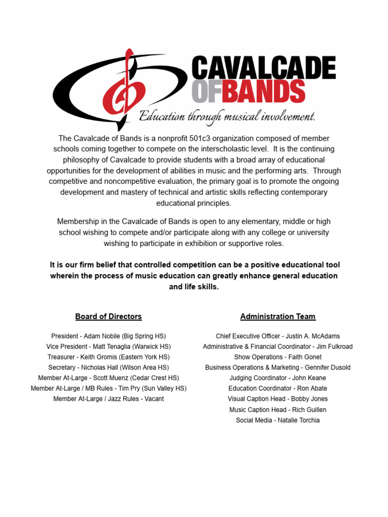 Welcome Pages from CBA - 2024 | PDF