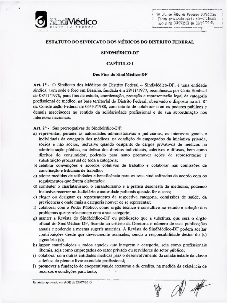 Estatuto SindMedico | PDF