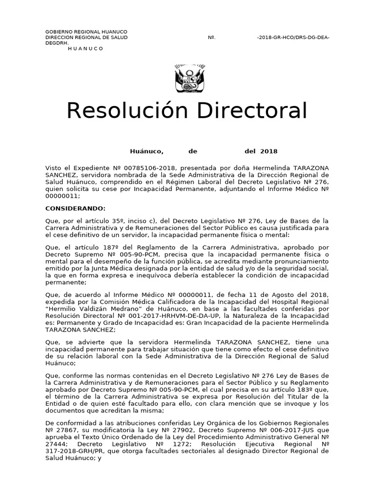 Modelo Ivalidez Diresa | PDF