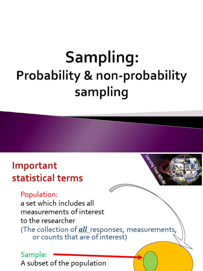 Sampling Probability Non Probability-1 | PDF
