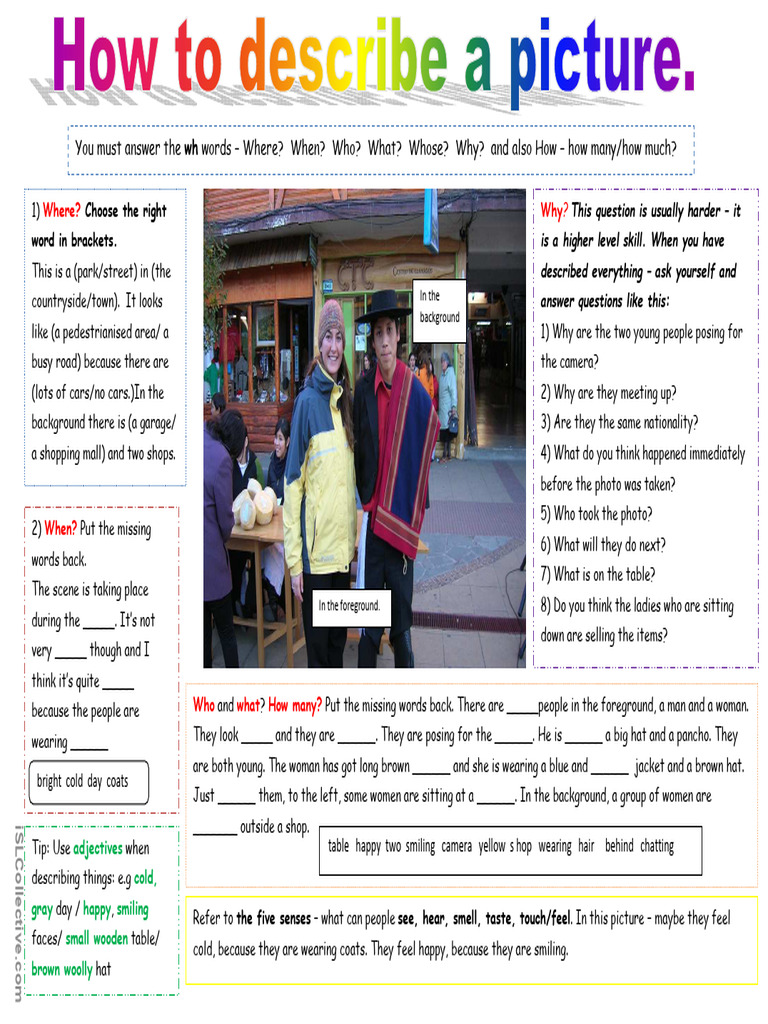 Describing A Picture | PDF