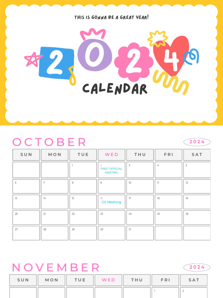 GS 2024 Calendar | PDF