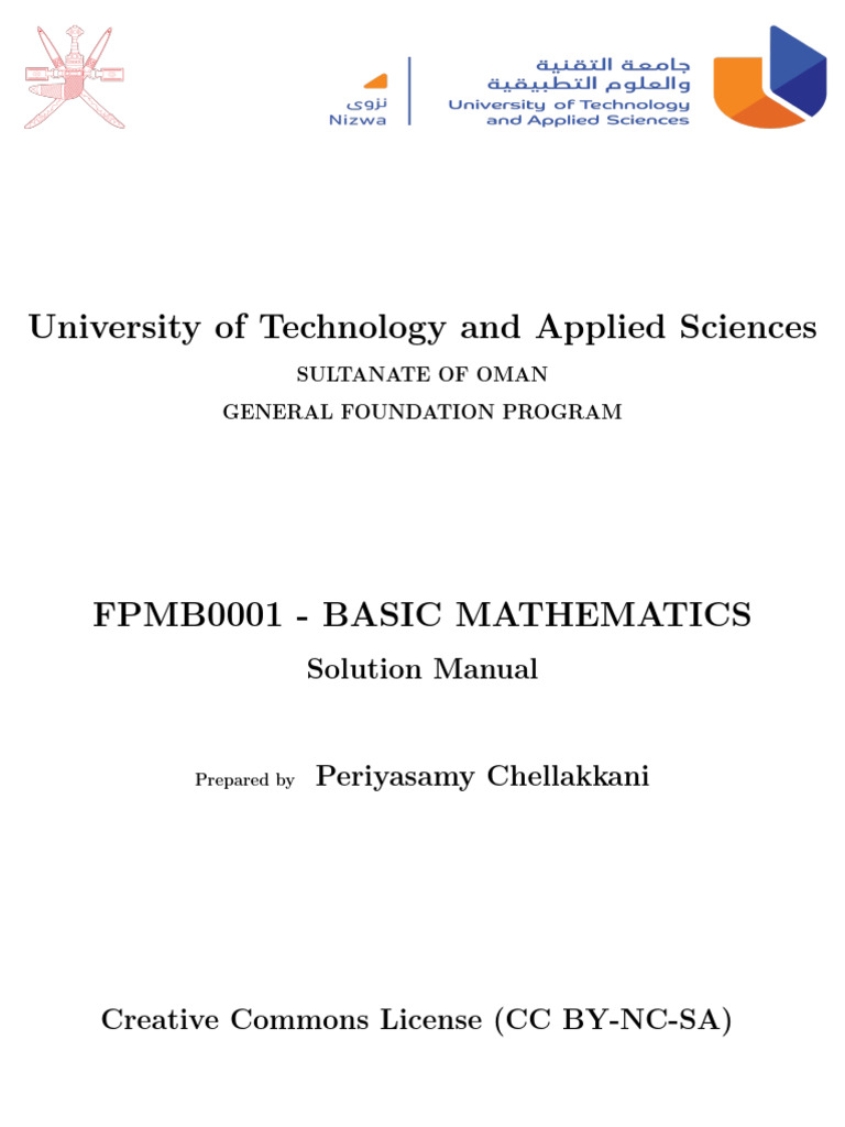 Basic Mathematics - Solutions For All Chapters | PDF