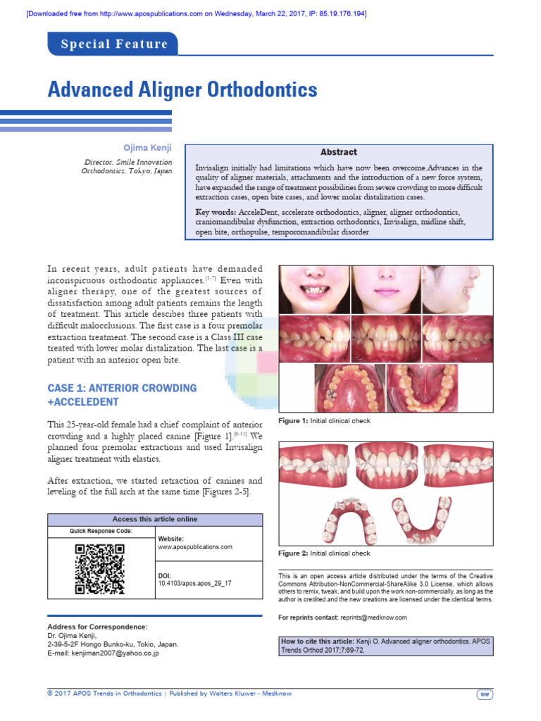 Advanced Aligner Orthodontics | PDF