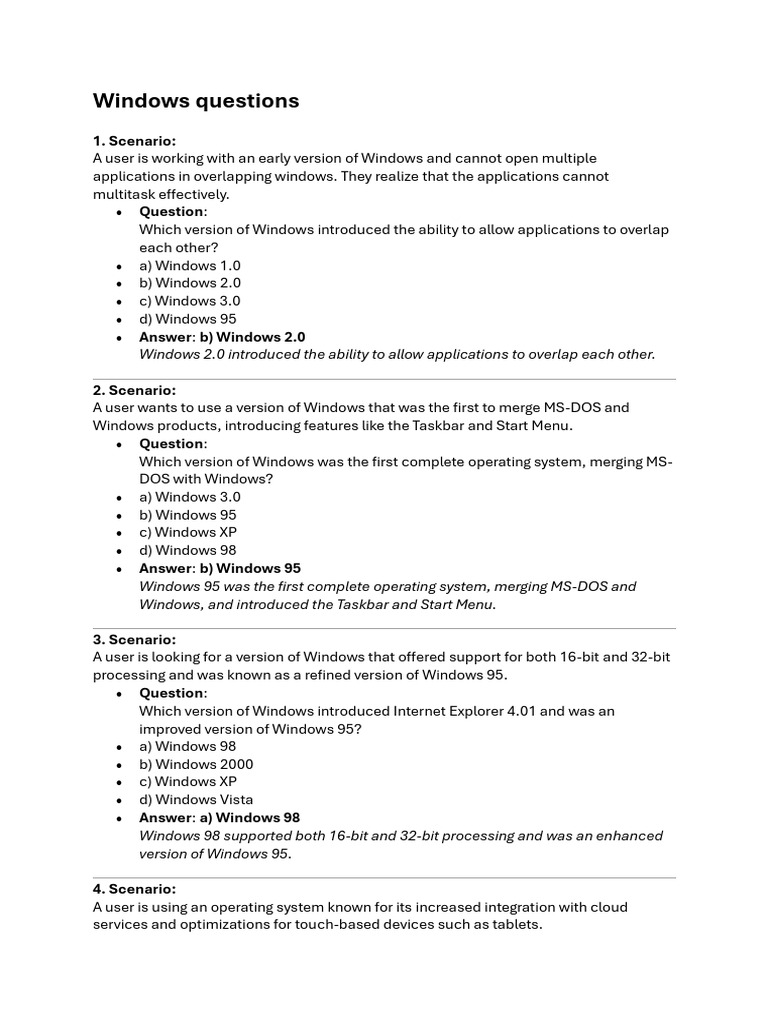 Unit 2 Scenario Based Question | PDF