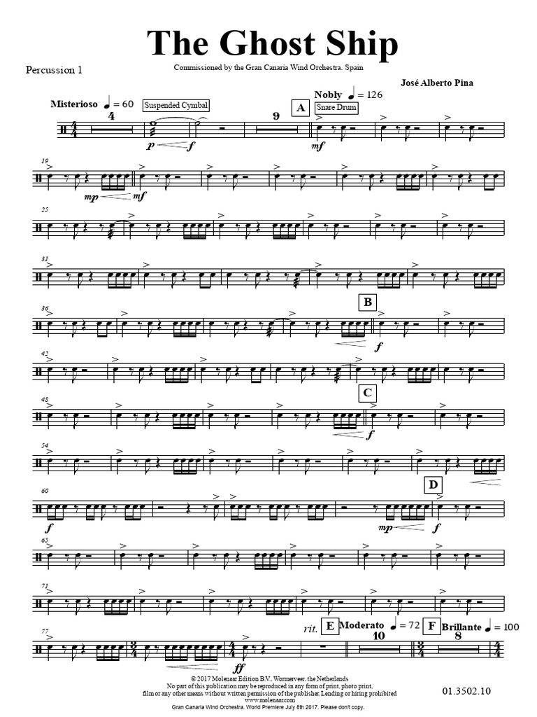 Percusion 1 The Ghost Ship | PDF