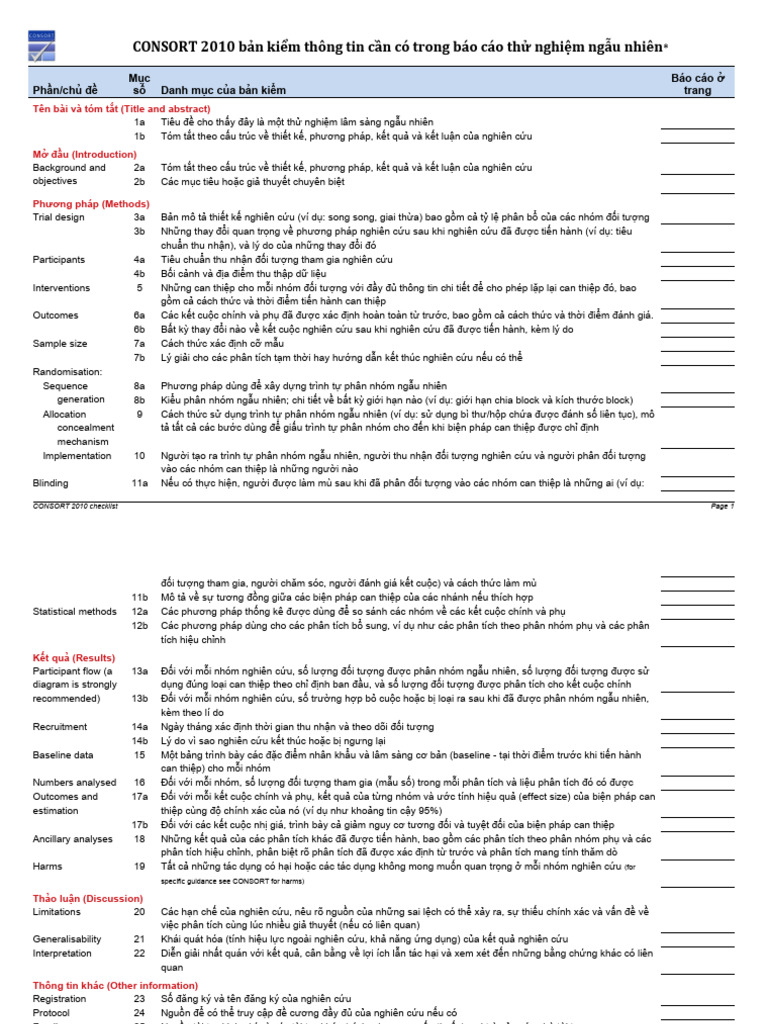 CONSORT.checklist.Vietnam.2pages | PDF CONSORT.checklist.Vietnam.2pages | PDF