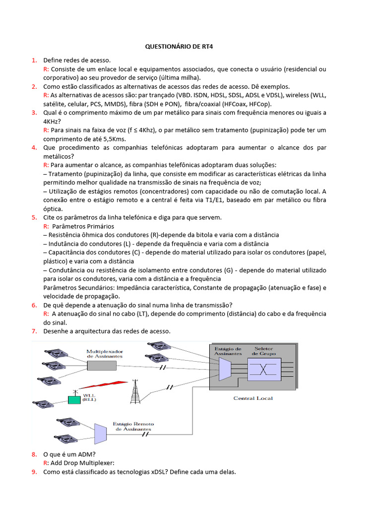 Questionário de RT4-1 | PDF