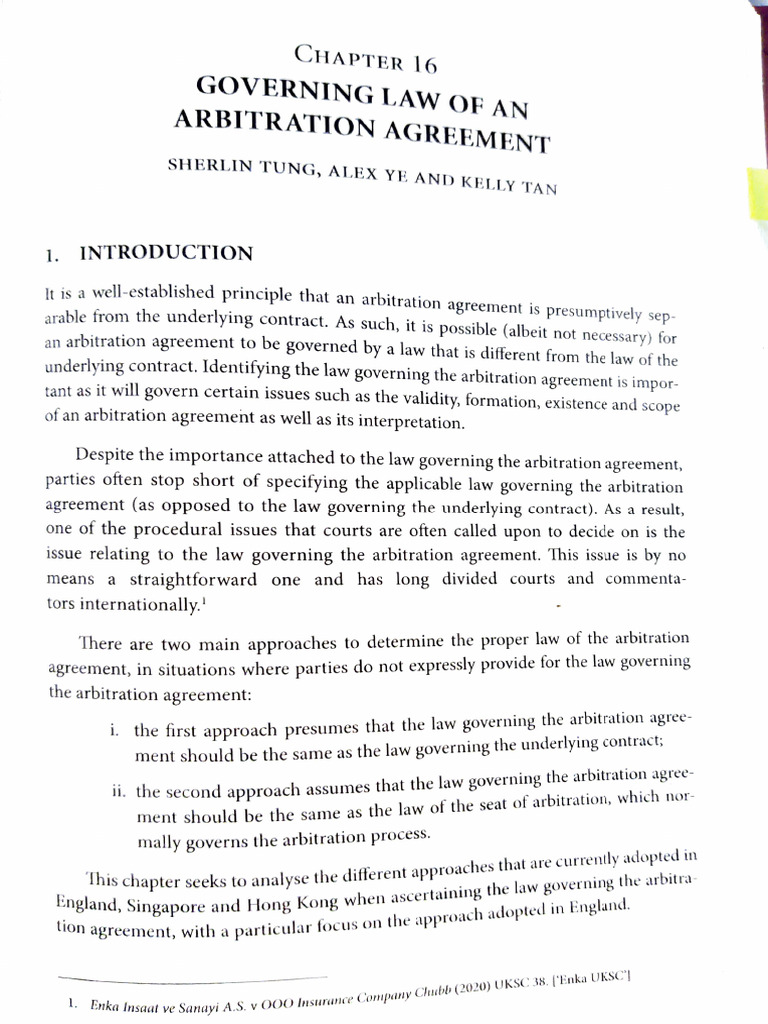 Governing Law | PDF