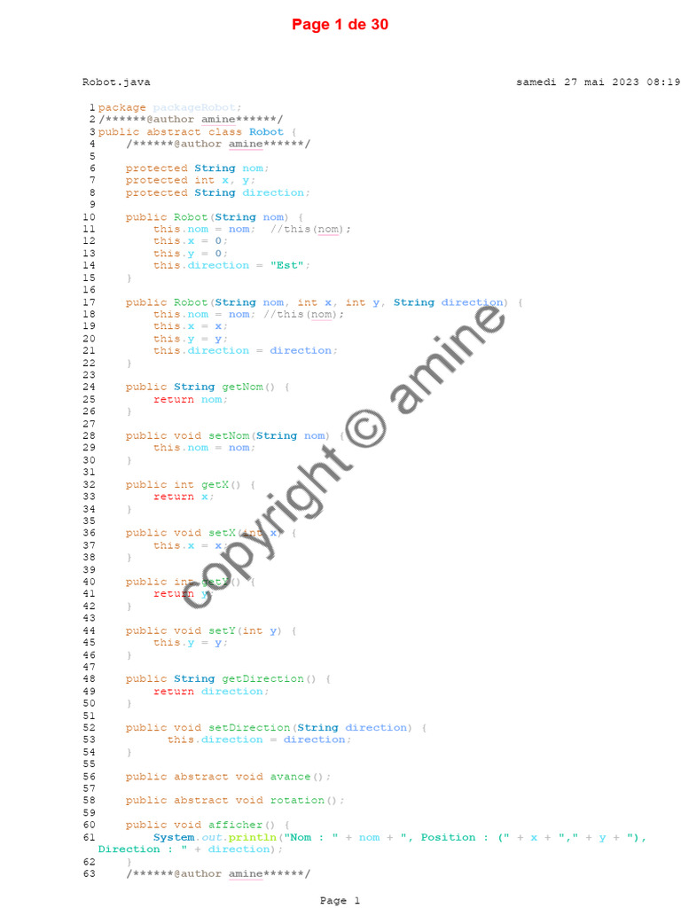 tp3 Java Corrigé | PDF